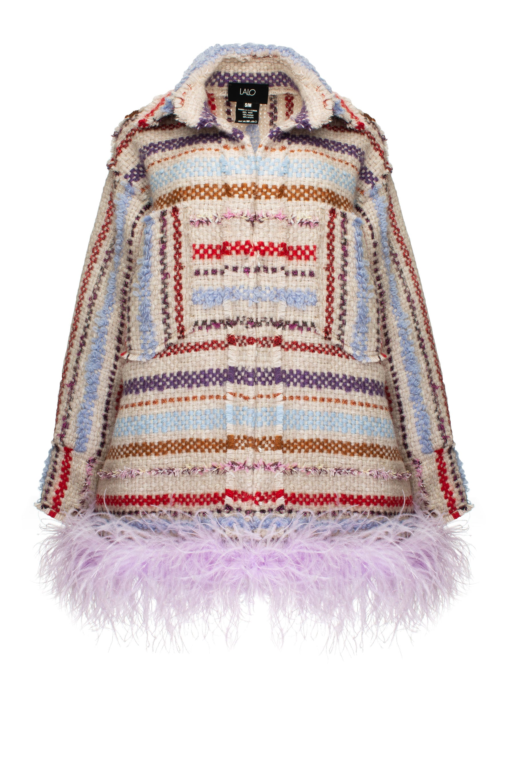 Feather-Trimmed Jacket – TATA LA