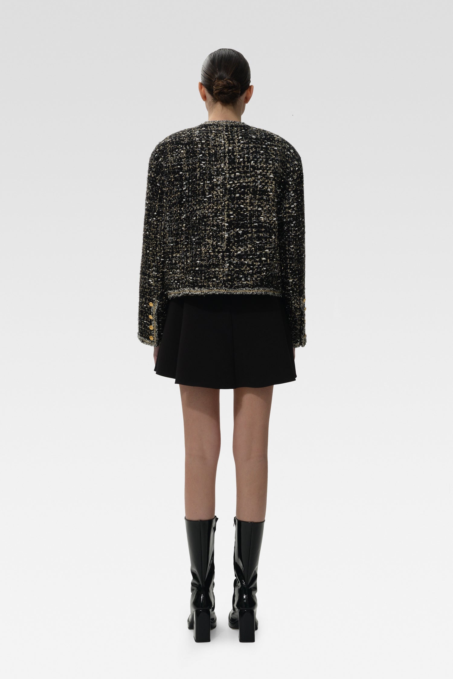 Black Jacket With Golden Details – TATA LA