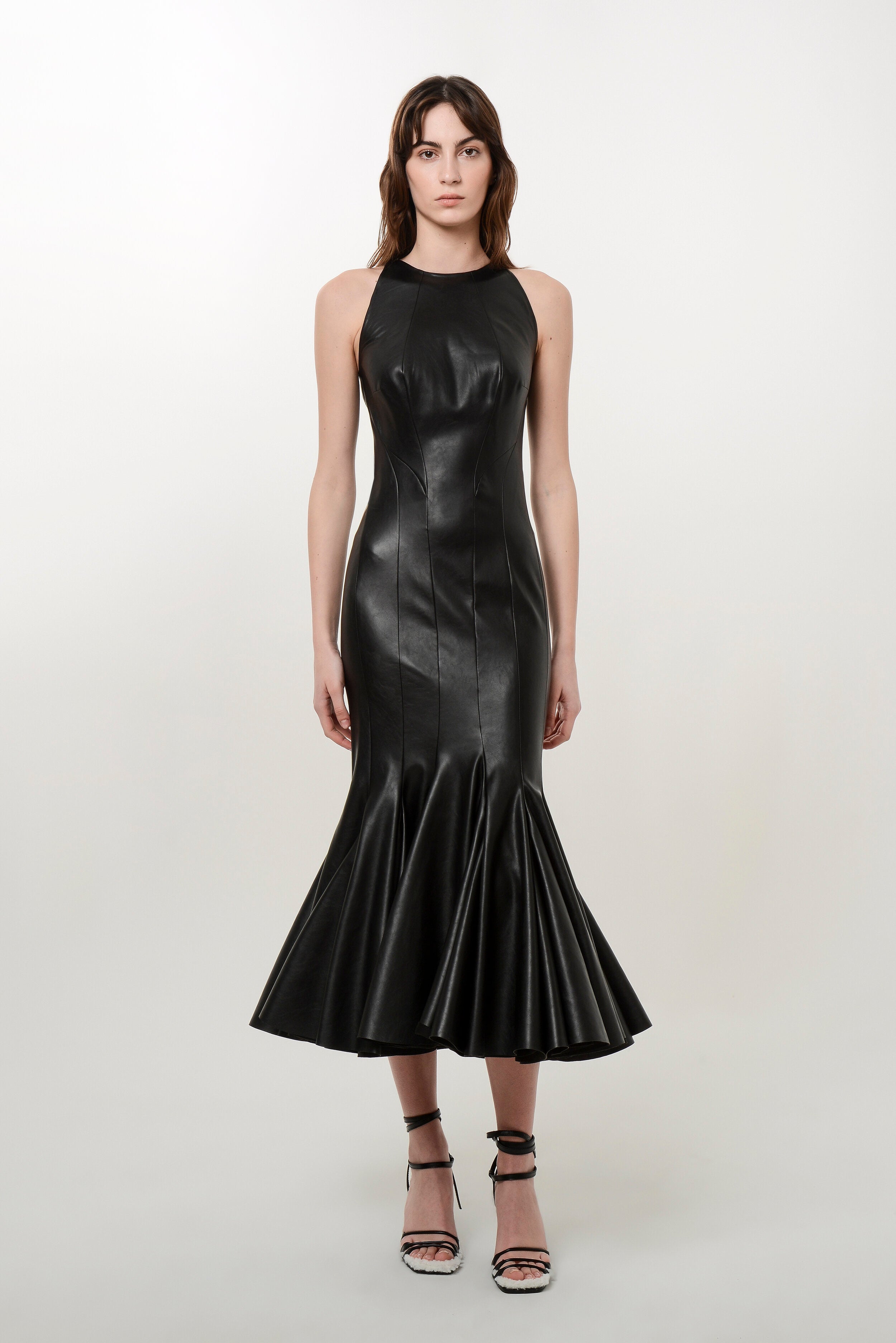 Vegan Leather 8 Gore Dress – TATA LA