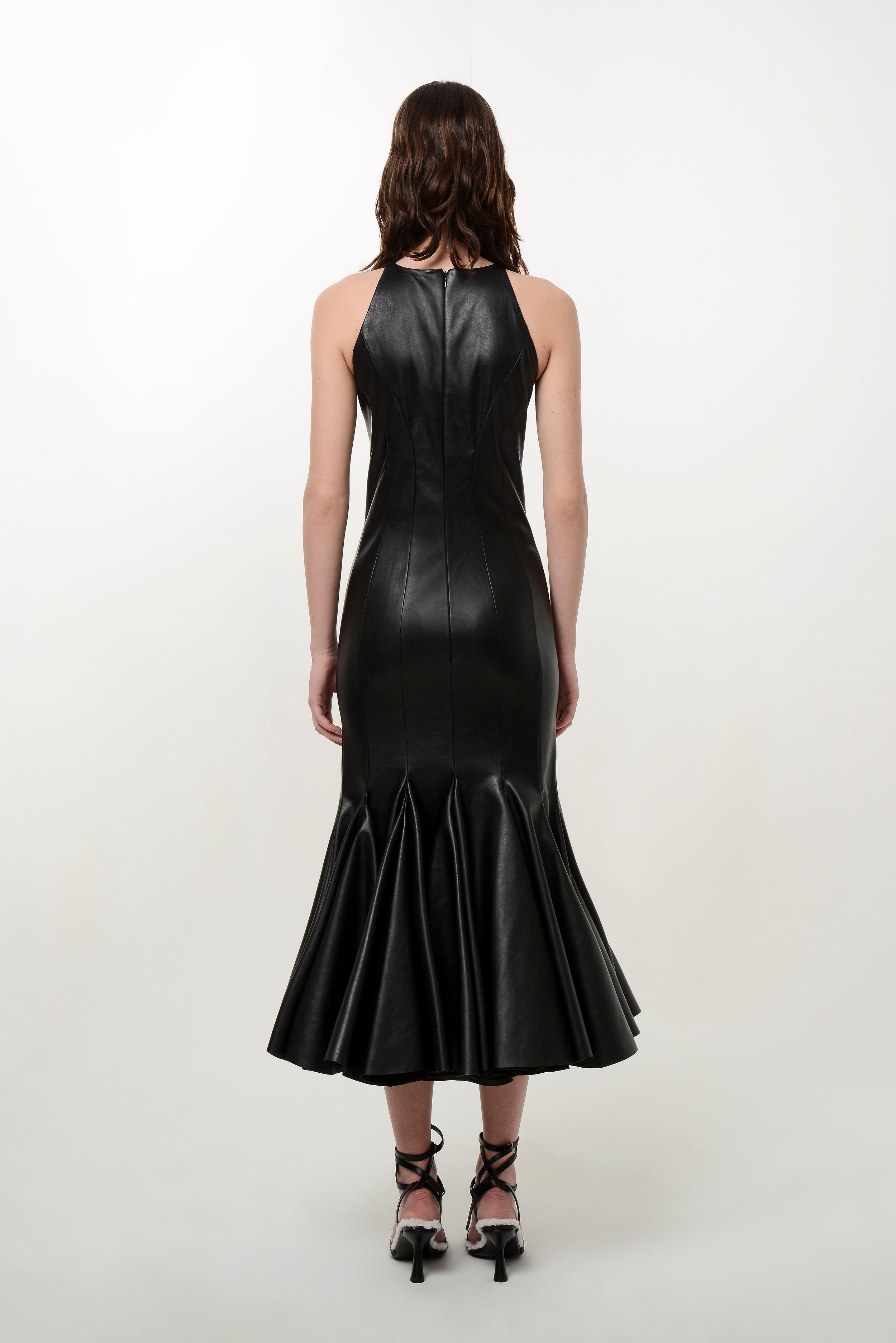 Vegan Leather 8 Gore Dress – TATA LA