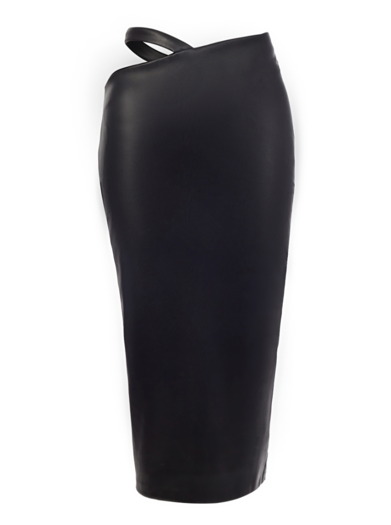 Asymmetrical Leather Skirt – TATA LA