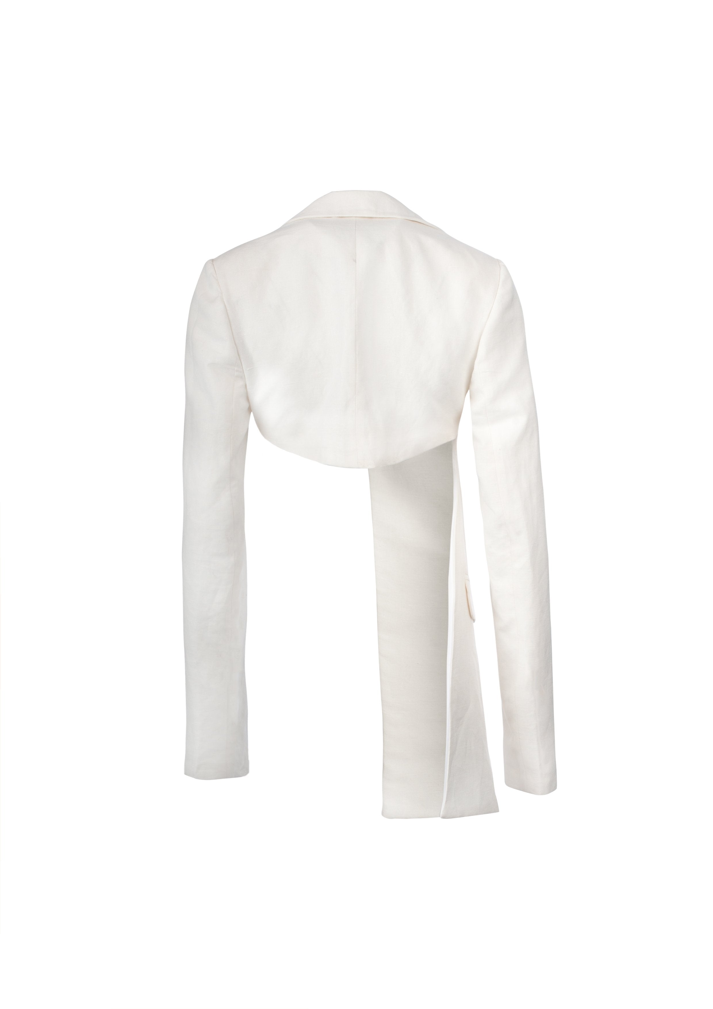 Asymmetrical Linen Blazer – TATA LA